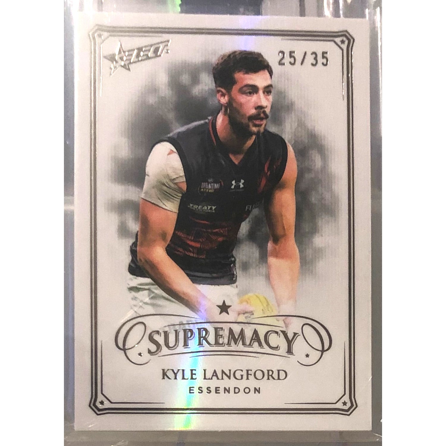 2024 SELECT AFL SUPREMACY Black Pearl Kyle Langford 25/35 – Sports Card Store