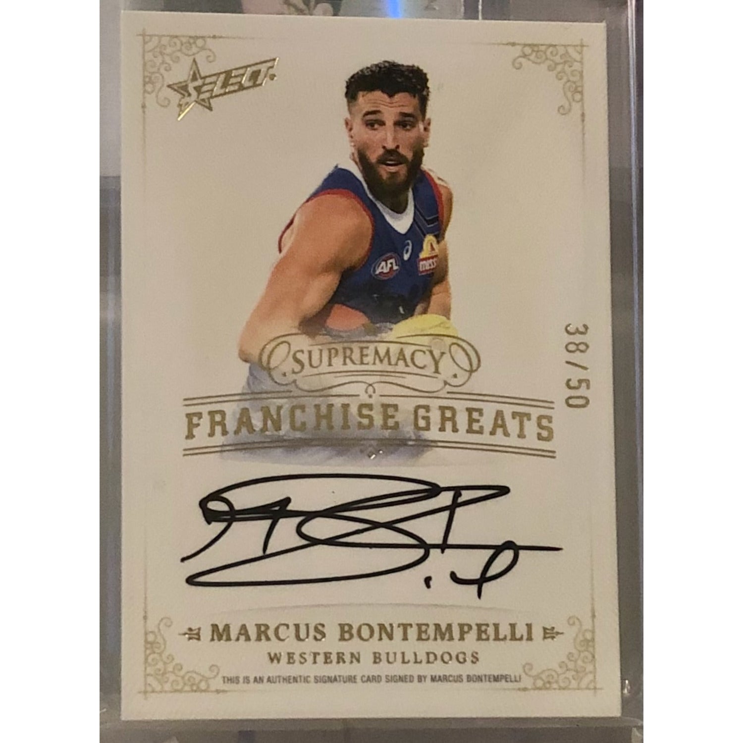 2024 SELECT AFL SUPREMACY Franchise Greats Signature Marcus Bontempell ...